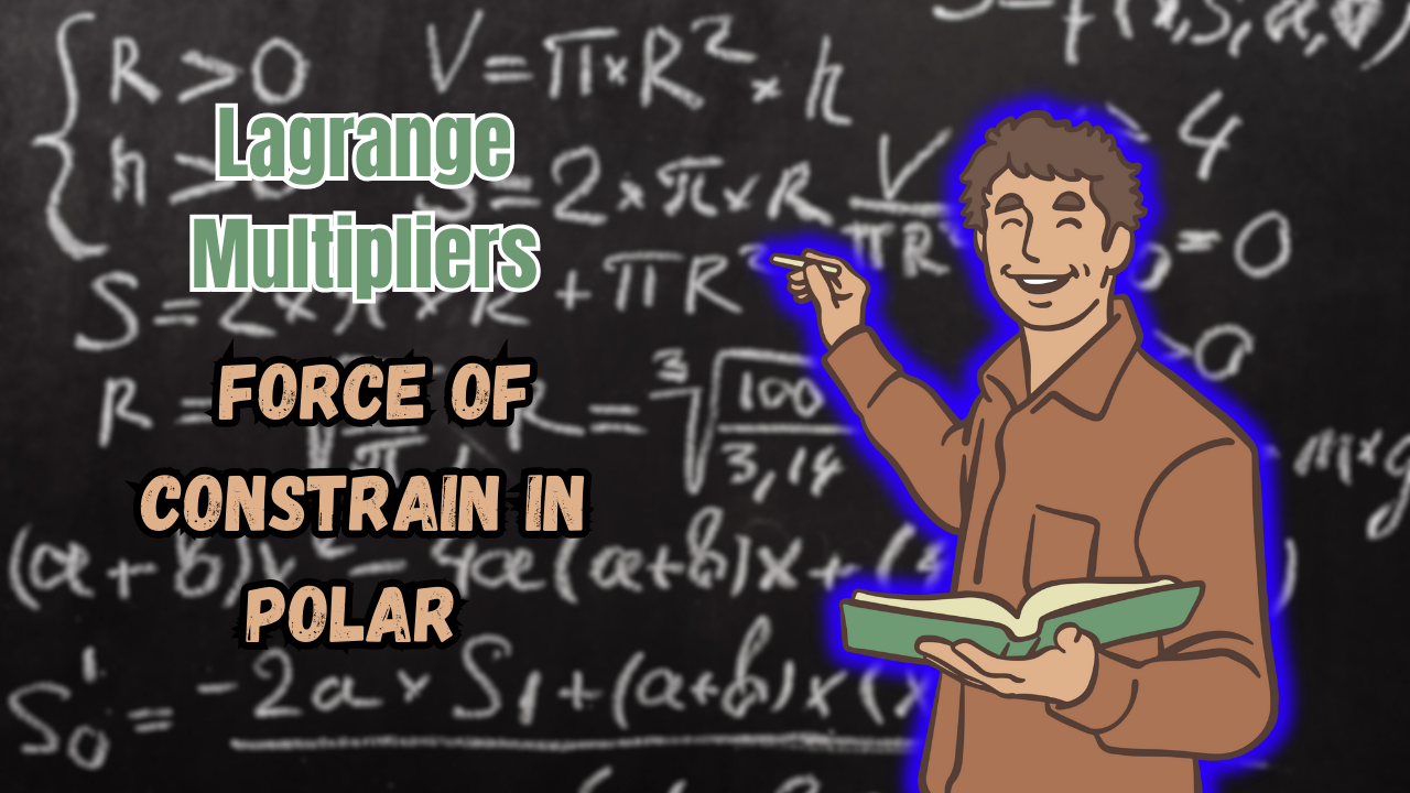 Using Lagrange Multipliers to Find Constraint Force in Polar Coordinates