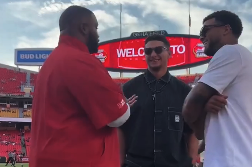 Patrick Mahomes on Nebraska sideline to watch quarterback dubbed 'Baby ...