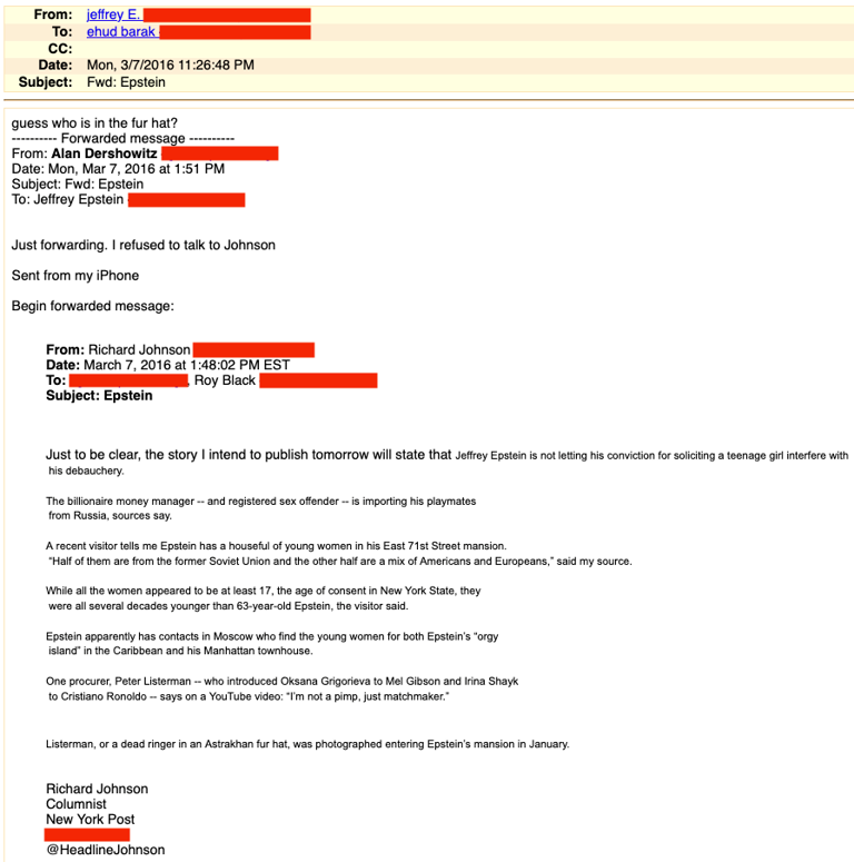 The PM and the sex offender: Emails show Israel's Barak was alerted of ...