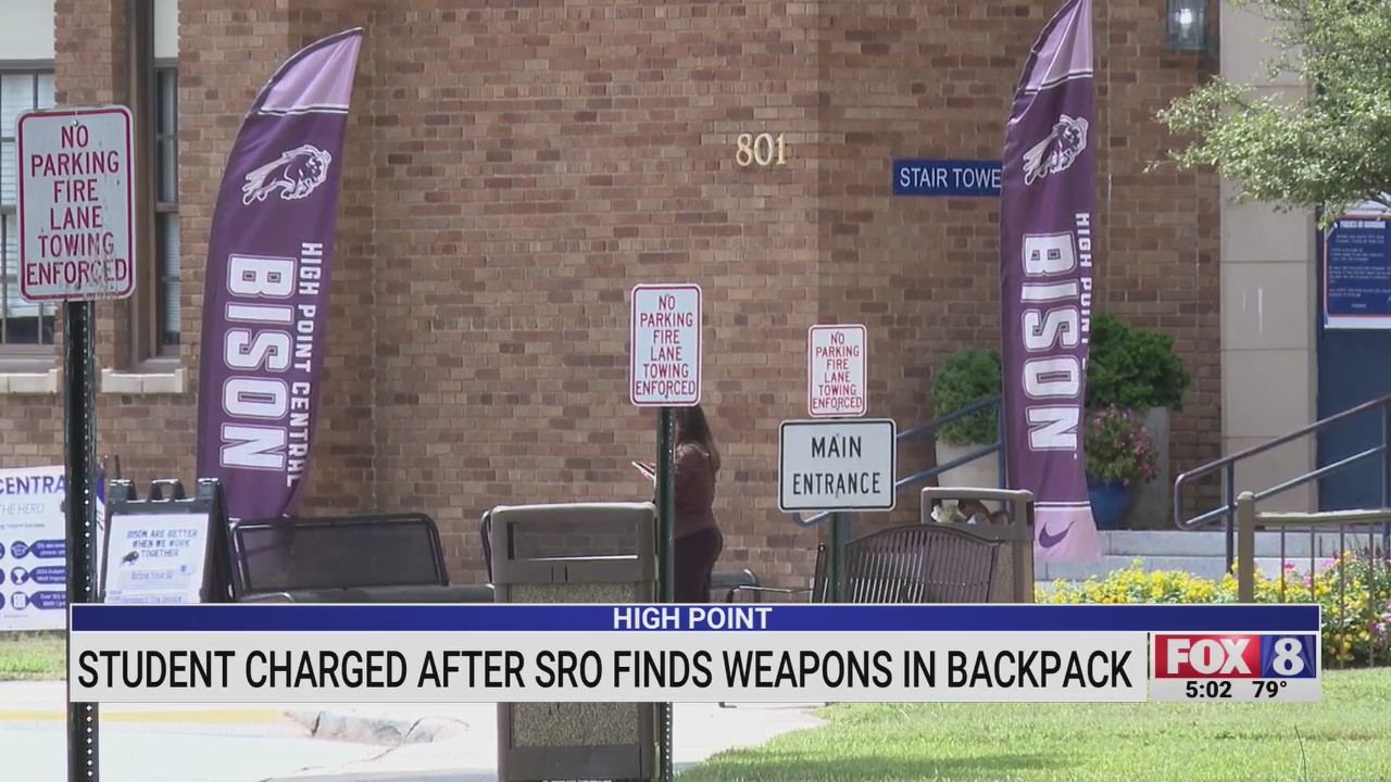 Teen charged with bringing loaded gun to High Point Central High School ...