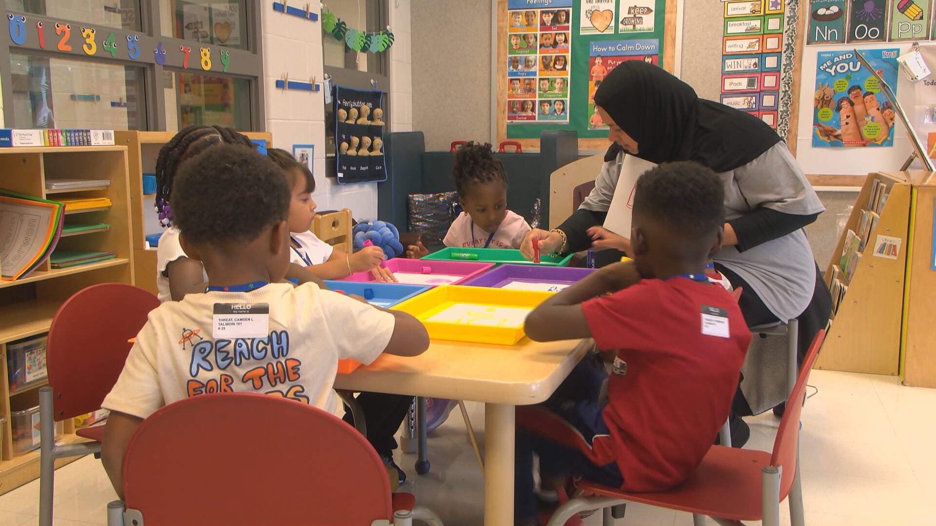 Early childhood learners attend first day of preschool