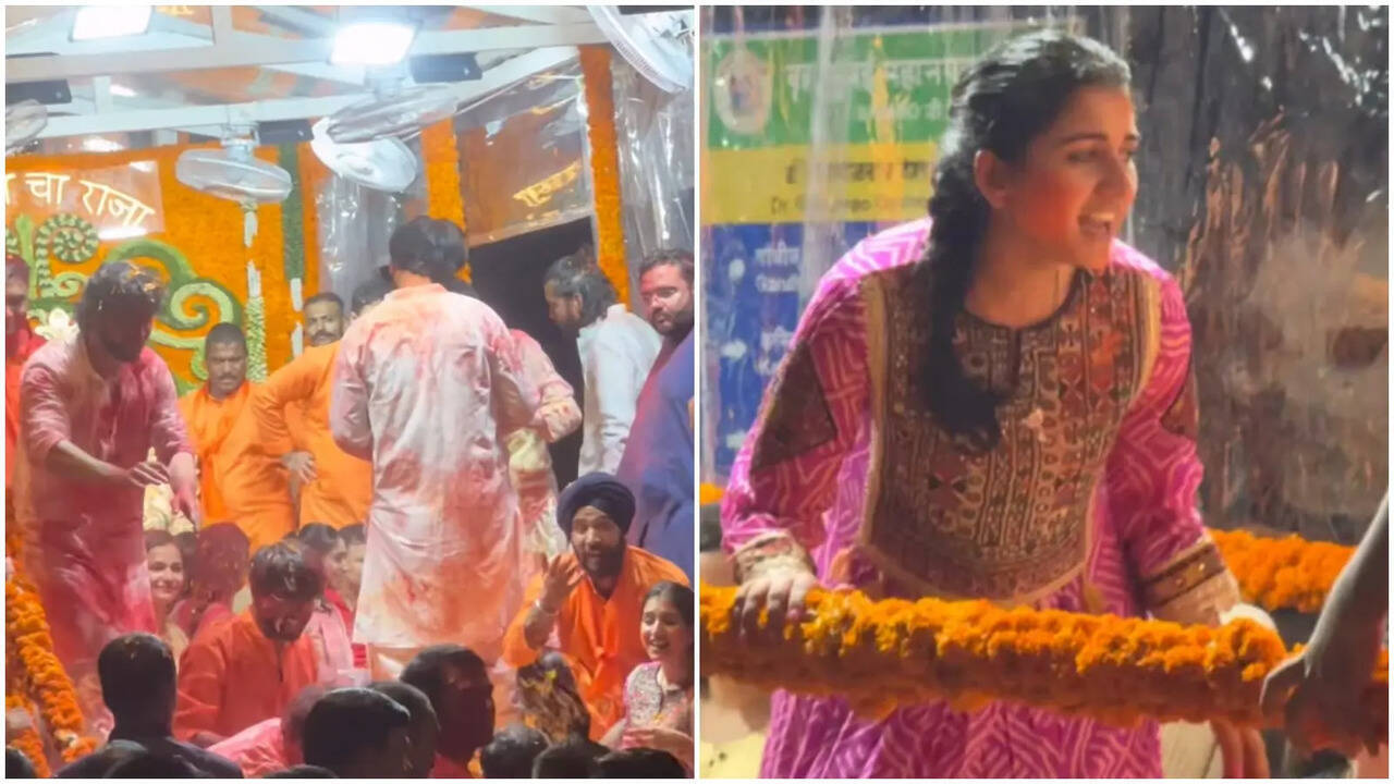 Veer Pahariya and Shikhar Pahariya attended the Ganesh Visarjan at ...