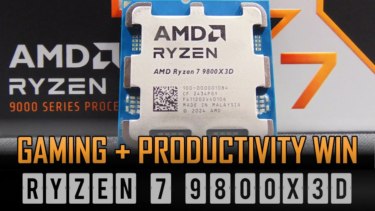 AMD Ryzen 7 9800X3D CPU Review - Great for Play & Work