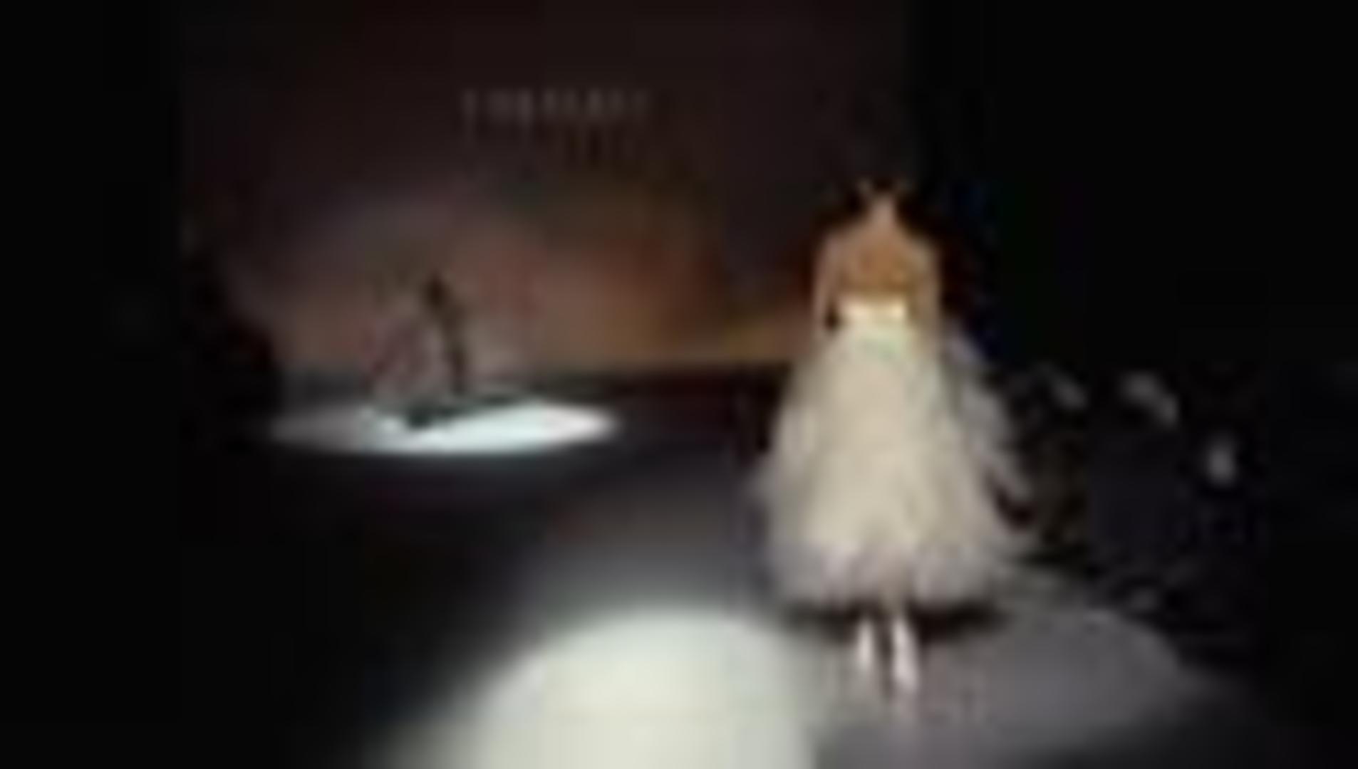 Wedding Dress Model Runway Fail