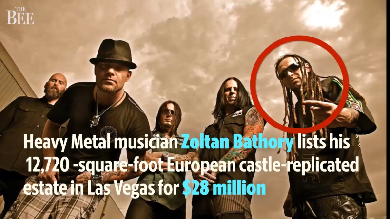 Heavy metal rocker's castle in Las Vegas for sale for $28M. Take a look