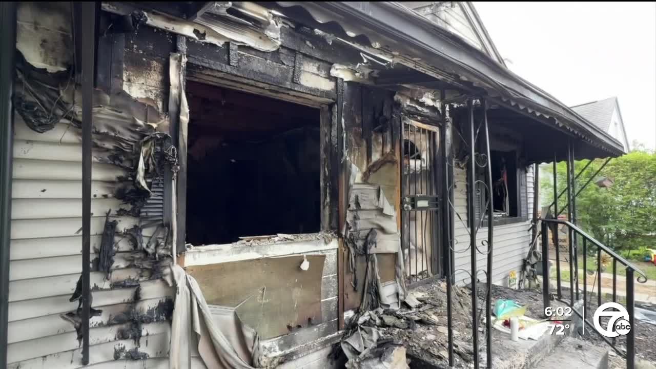 Survivor of deadly Detroit fire thanks hero who saved son, mourns victim