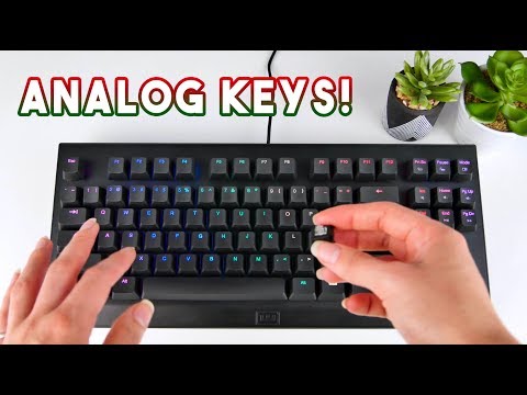 Wooting ONE - Gradual movement on a keyboard, just like a controller ...