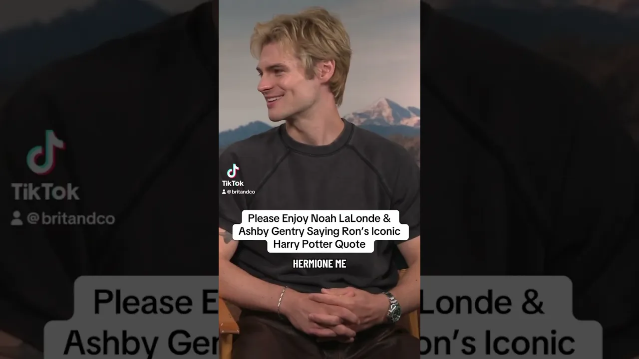 Noah LaLonde and Ashby Gentry Saying Ron's Iconic Harry Potter Line