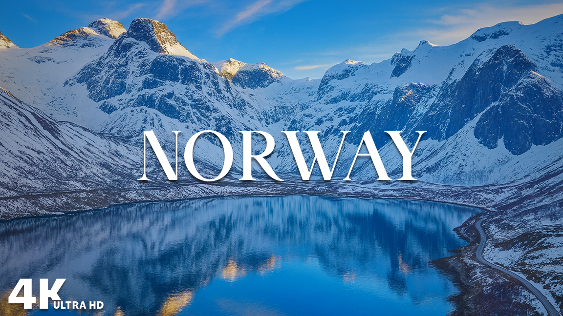 Norway Seen Differently – Winter From the Sky in 4K