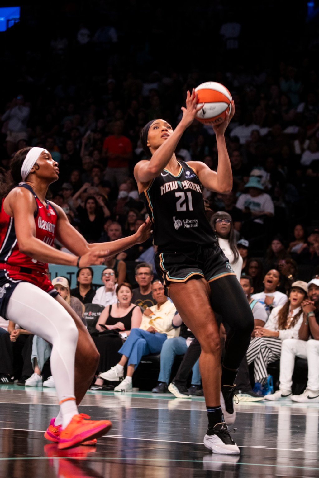 Shorthanded Liberty use complete effort, Isabelle Harrison’s impressive ...