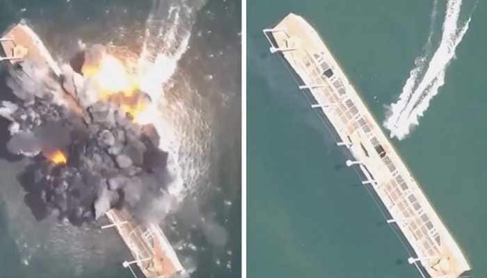 Video: Ukrainian Naval Ship Sunk In Drone Attack, Says Russian Defence ...