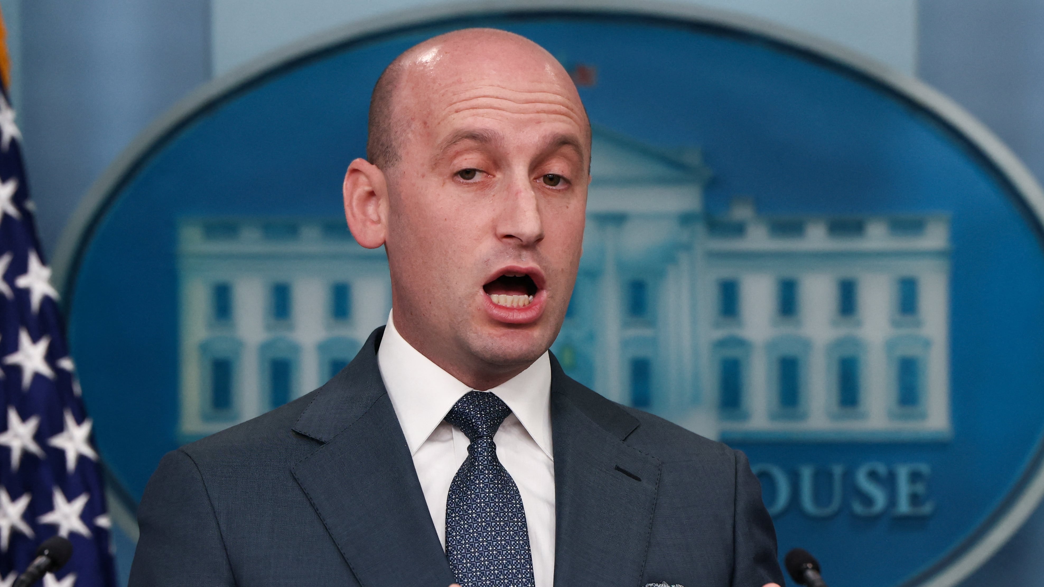 Gavin Newsom Berates Stephen Miller Over ‘Shrill’ Yelling