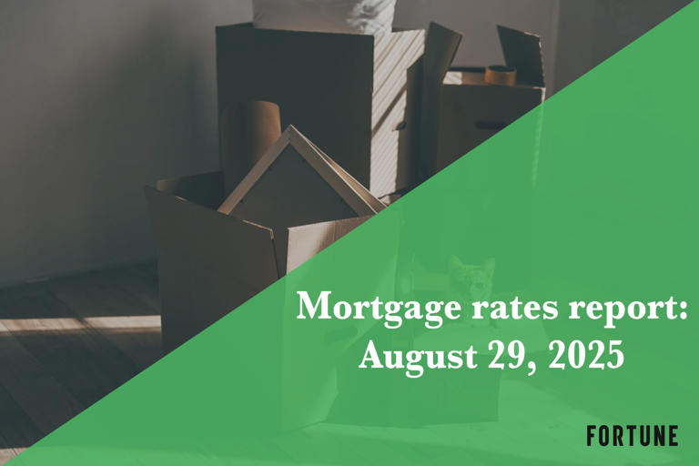 Current mortgage rates report for Aug. 29, 2025: Rates flicker slightly ...