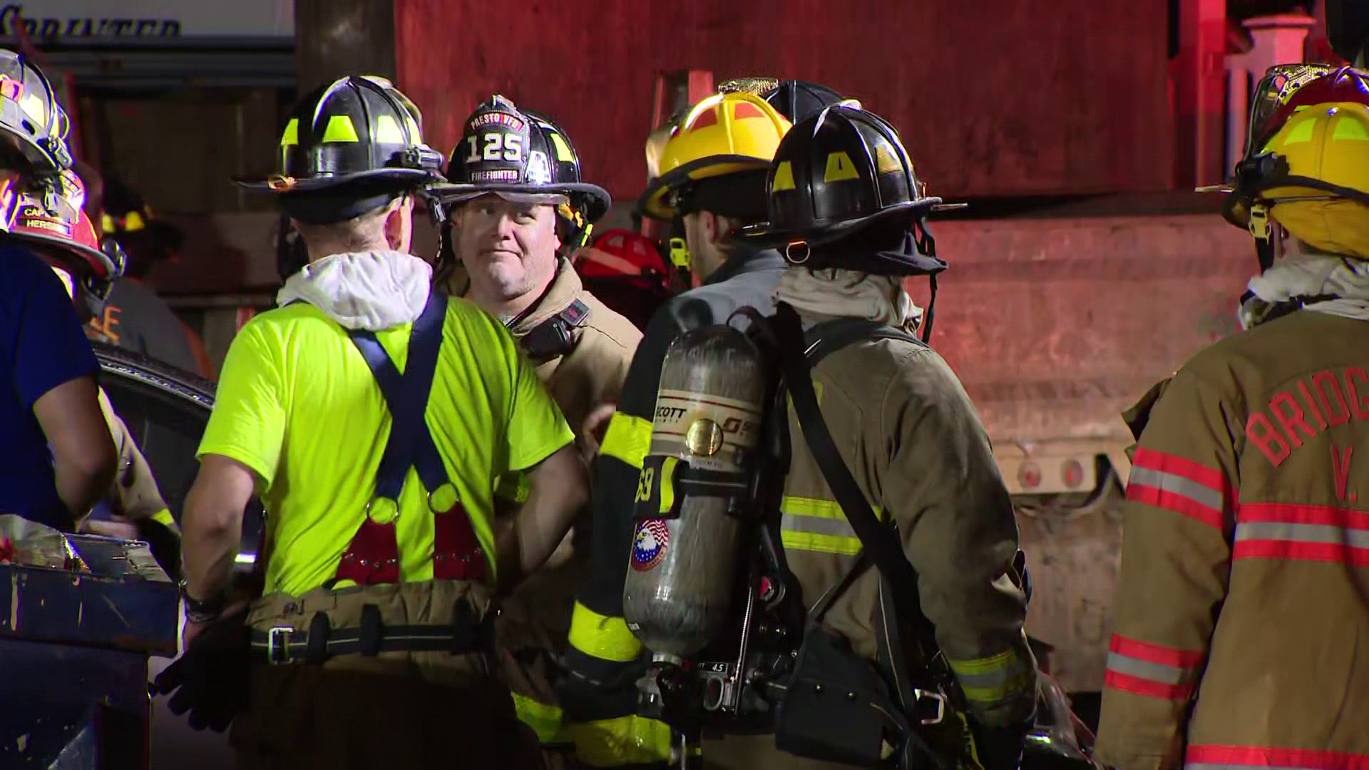 Fire at auto body shop in Bridgeville