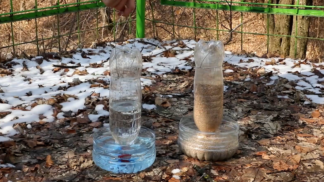 DIY Chicken Feeder and Drinker from Plastic Bottles