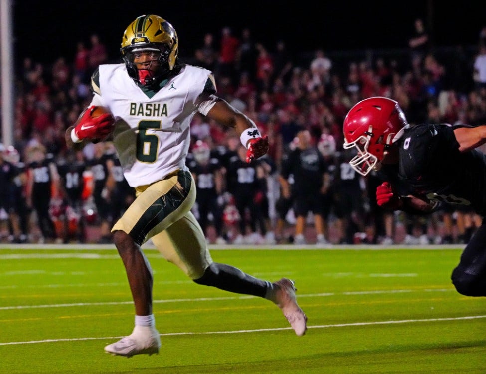 No. 1 Basha rolls over Brophy in 6A high school football opener