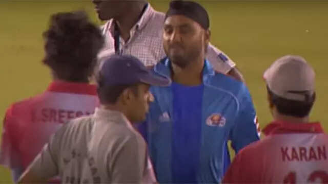 Unseen video: 'Gave him a backhander' - Harbhajan Singh nearly punched ...