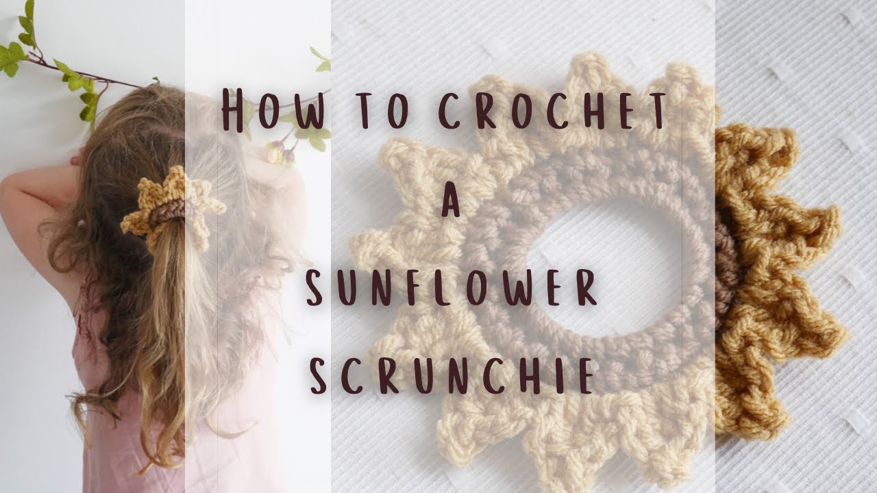 Make a Crochet Flower Hair Scrunchie | Quick & Easy