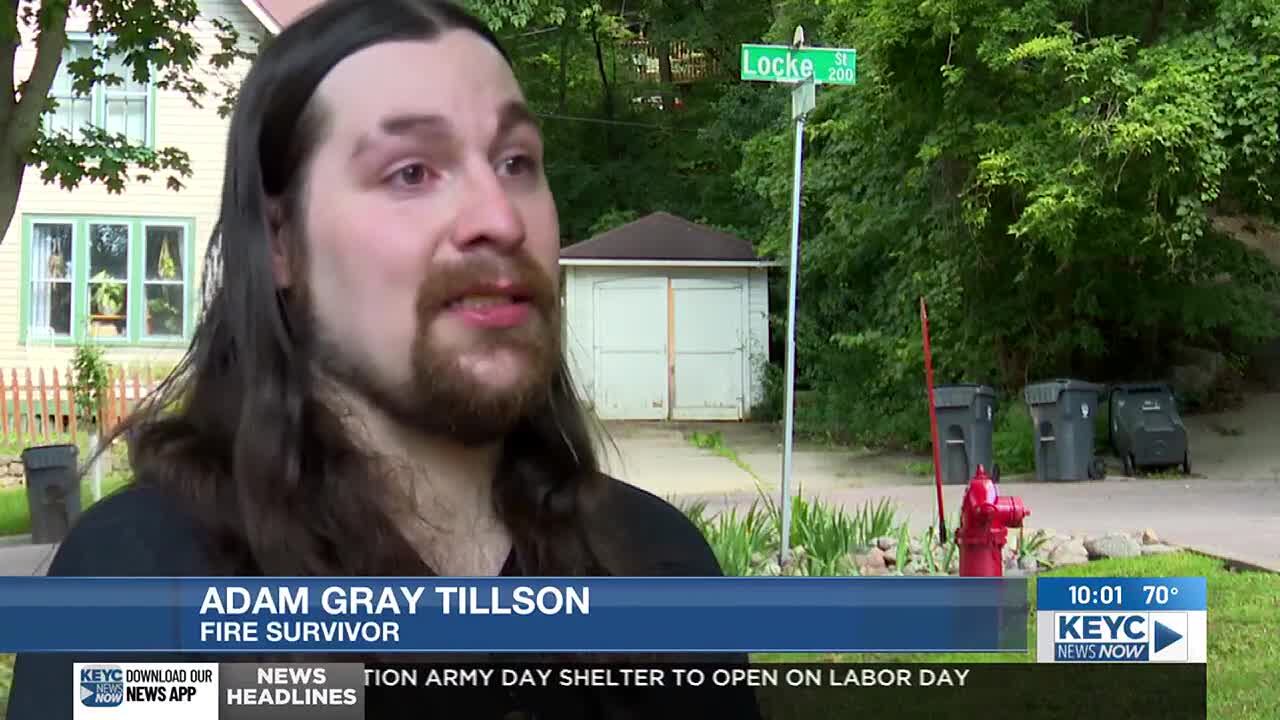 Father returns to scene of deadly house fire in Mankato