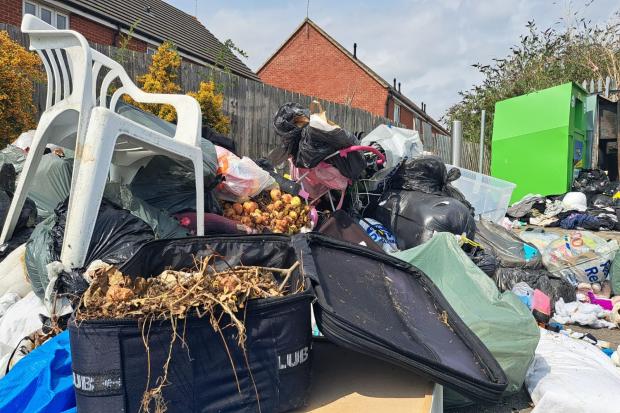 Worst flytipping I've ever seen': Rotting food piles high outside ...