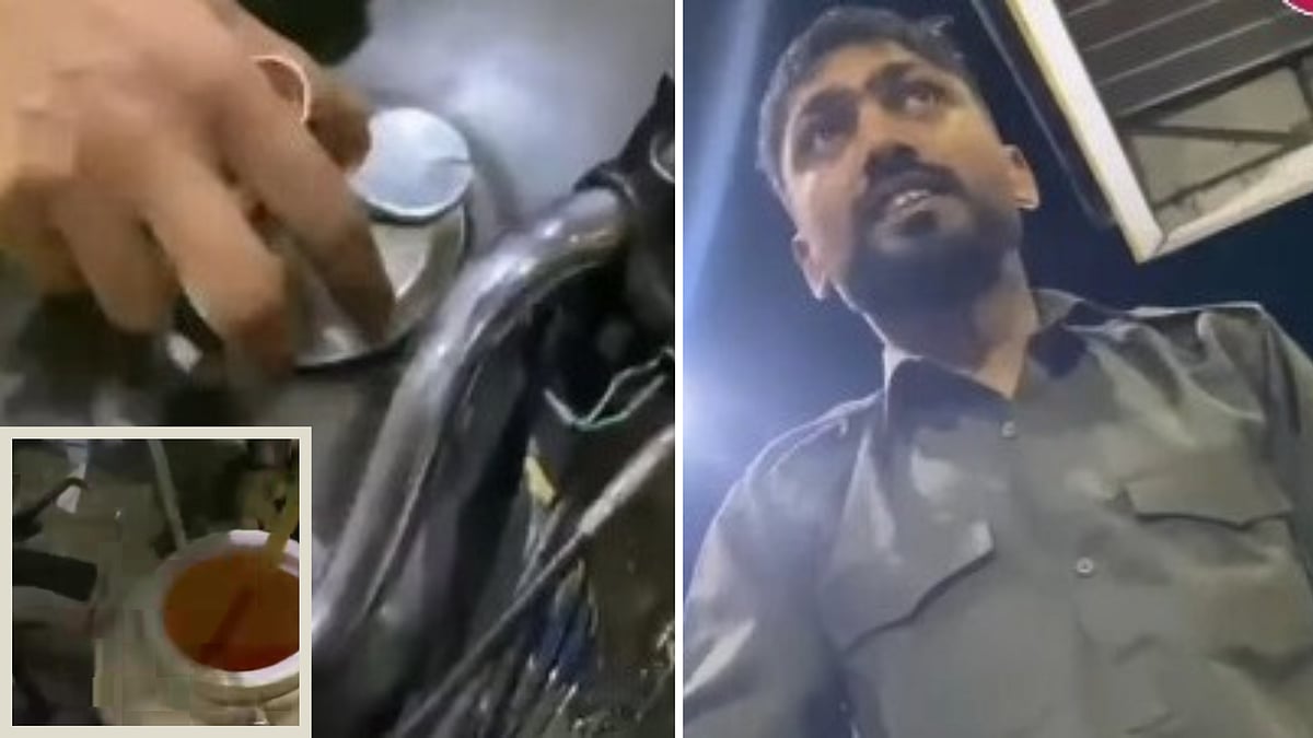 Video: Youth Detanks Bike's Fuel Tank At Bhopal Petrol Pump, Exposes ...