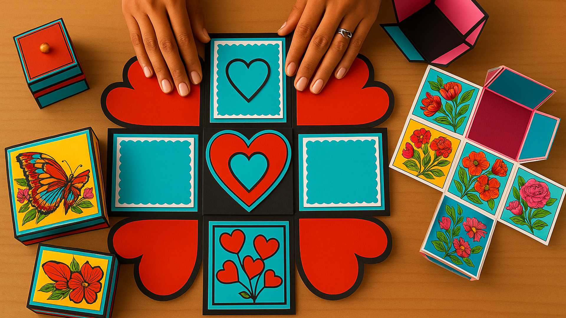 DIY Valentine Explosion Box Tutorial