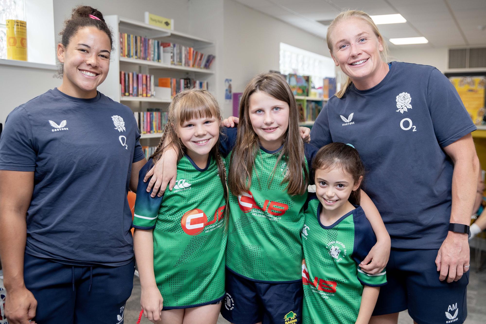 In pictures: Red Roses meet fans ahead of next Women's Rugby World Cup ...
