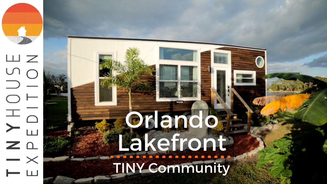 Experience lakeside living in Orlando's tiny homes
