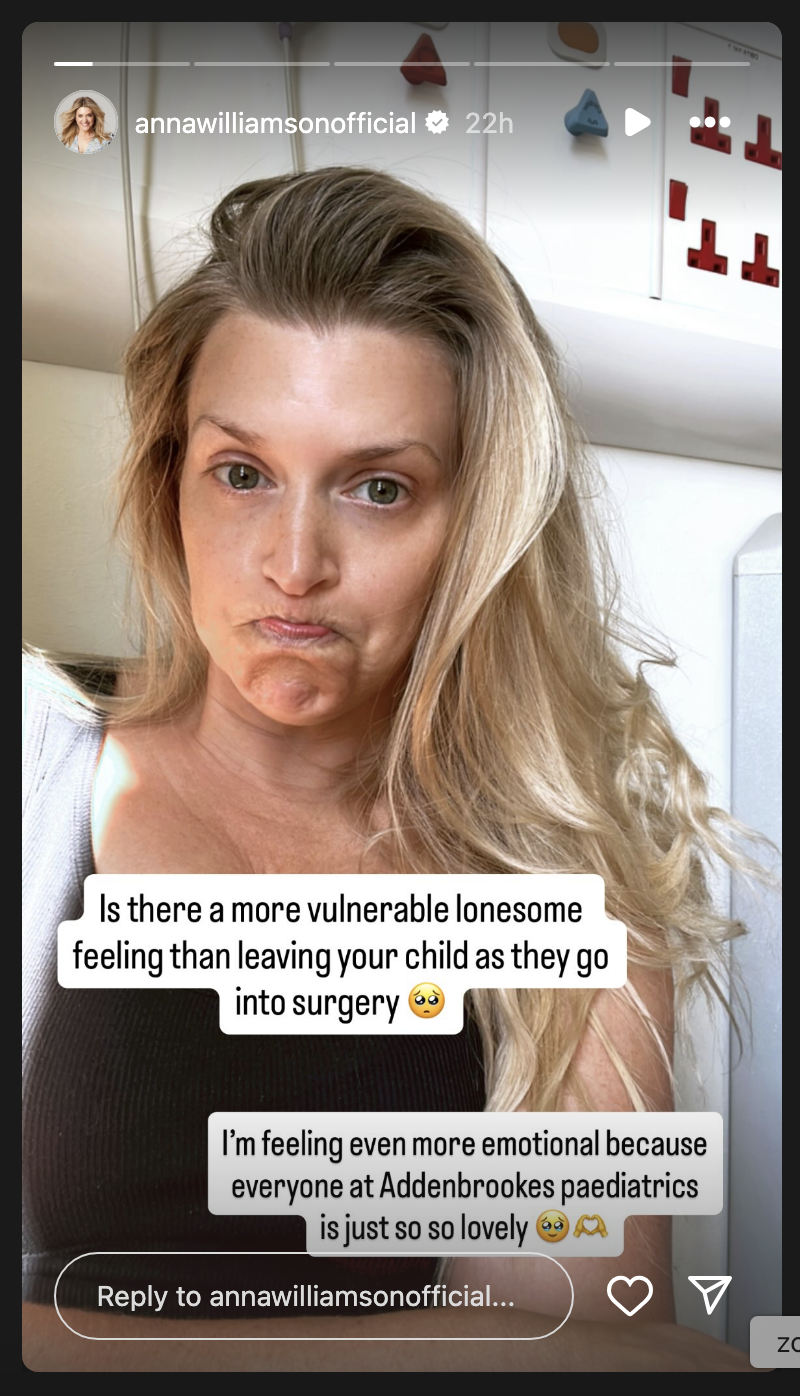 Celebs Go Dating star updates fans over child surgery