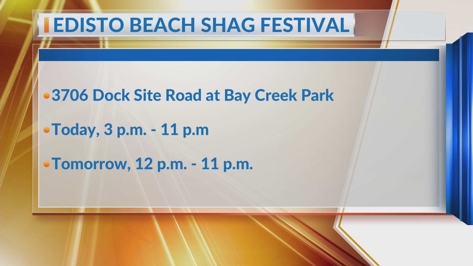 Edisto Beach Shag Festival happening this weekend