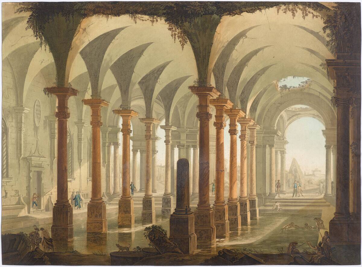 The history of public baths and social life in ancient Rome