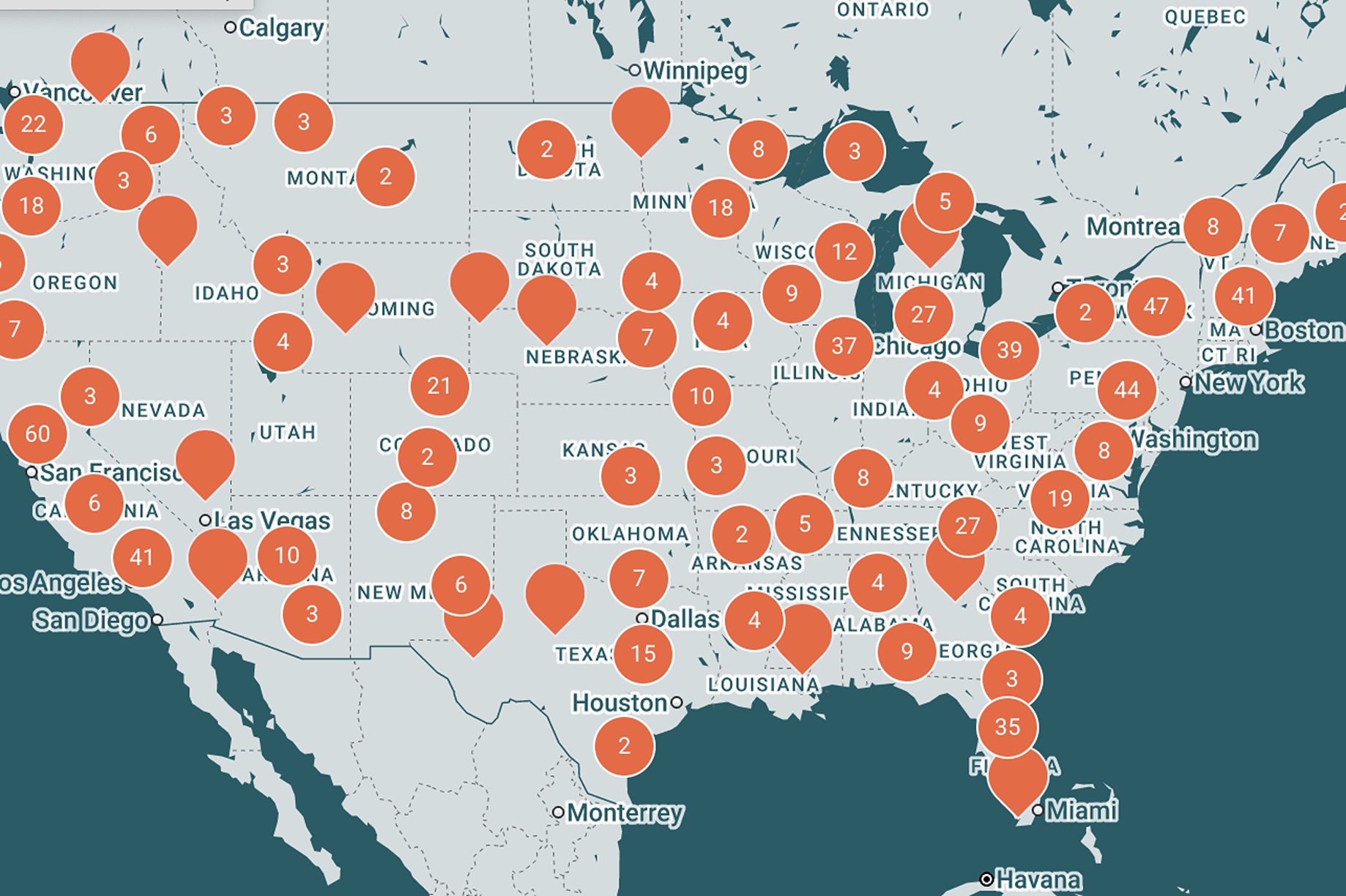 Map and list of cities hosting nationwide anti-Trump protests on Labor Day