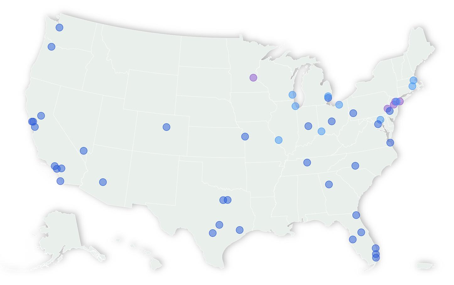 Housing map shows only five remaining 'sellers markets' in US