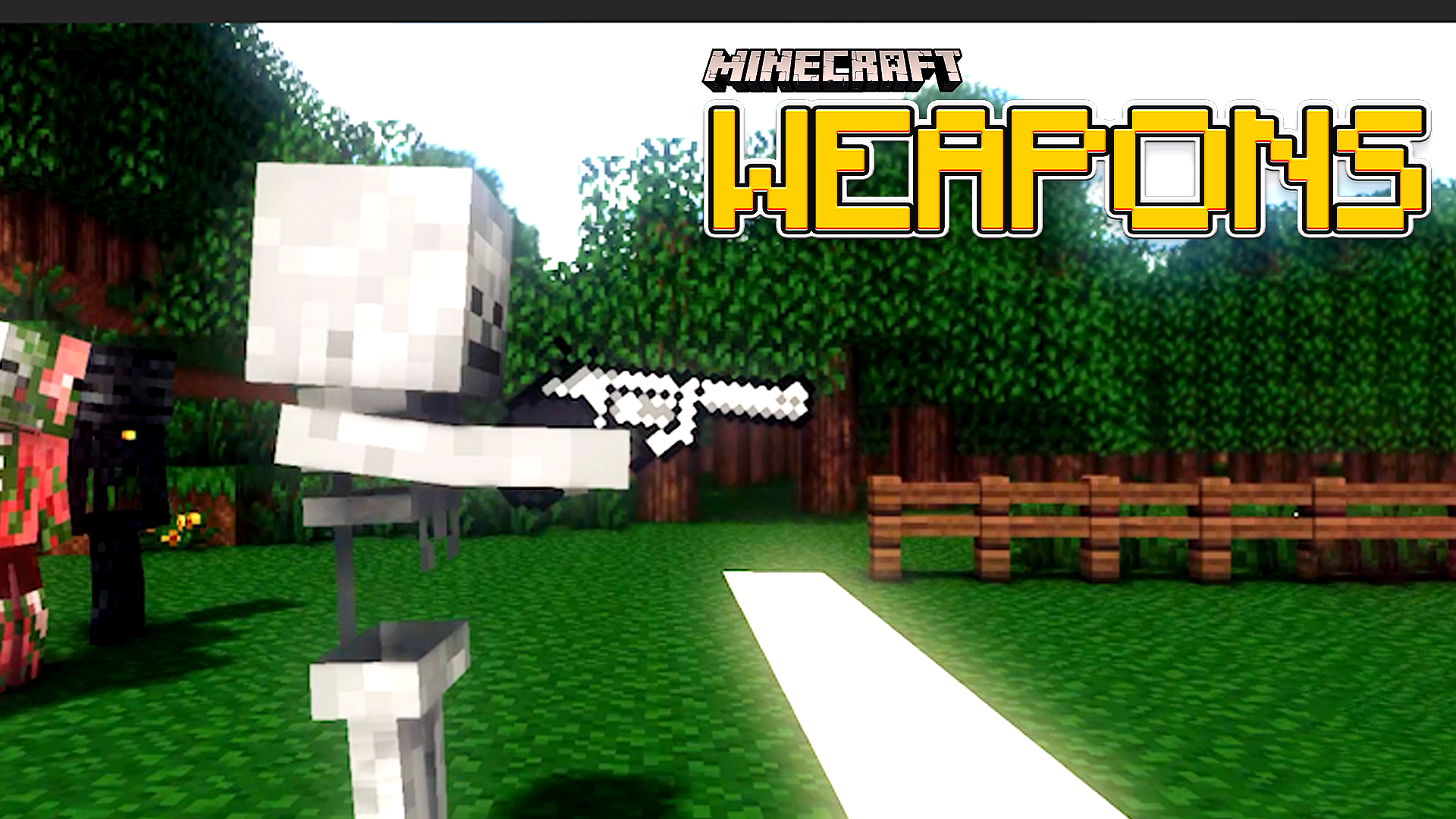 Weapons Featured in Minecraft Animation