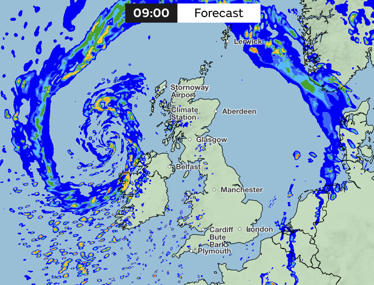 Met Office maps show where torrential rain and thunderstorms will hit ...