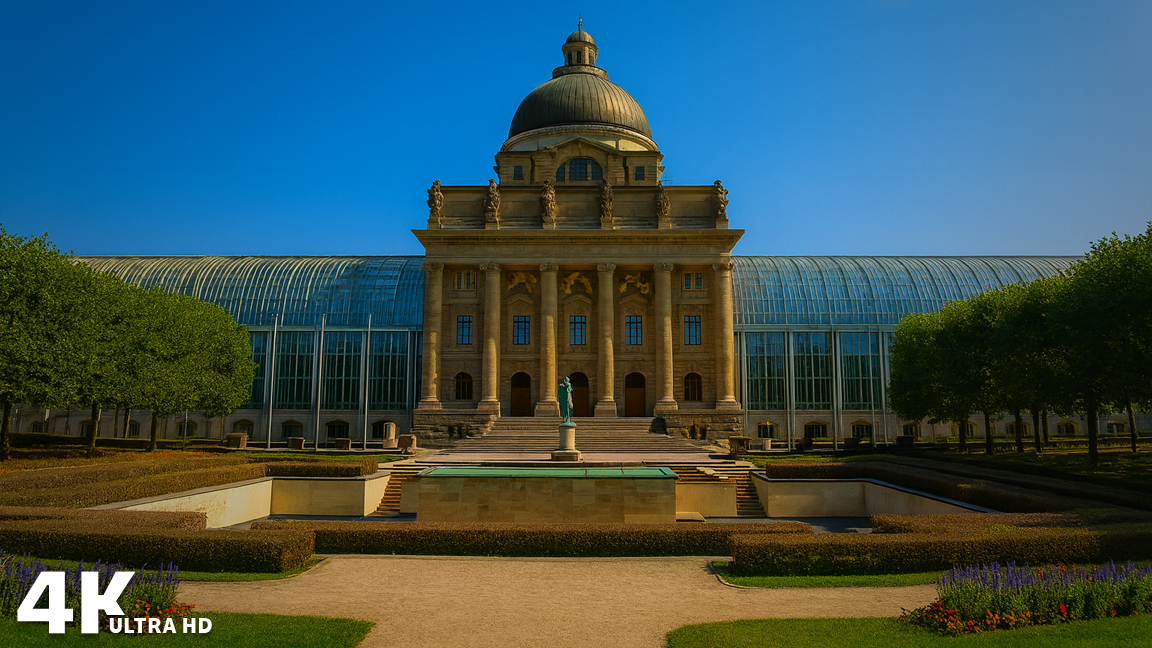 Passeggiata nel centro storico di Monaco – Germania (4K)