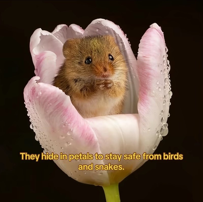 20 Squeaky Sweet Snapshots of Tiny Mice Sleeping Inside Flowers