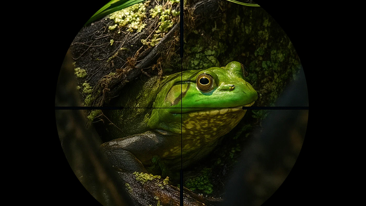Epic SCOPE CAM Bullfrog Hunting!!! (Catch Clean Cook)