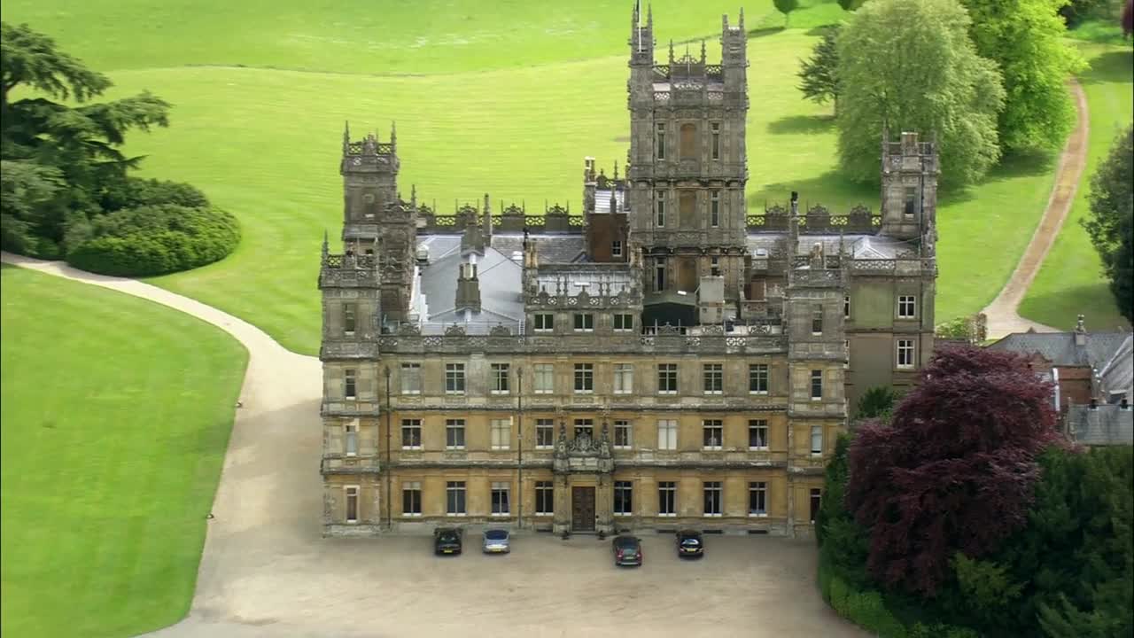 Downton Abbey's Iconic Castle Seen in Breathtaking Drone Video