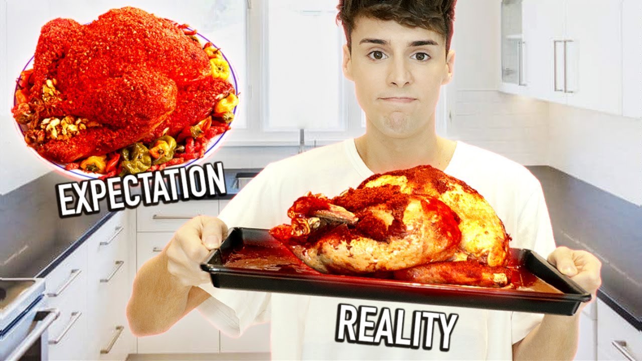 Baking a giant Flamin' Hot Cheetos turkey for the Thanksgiving holiday