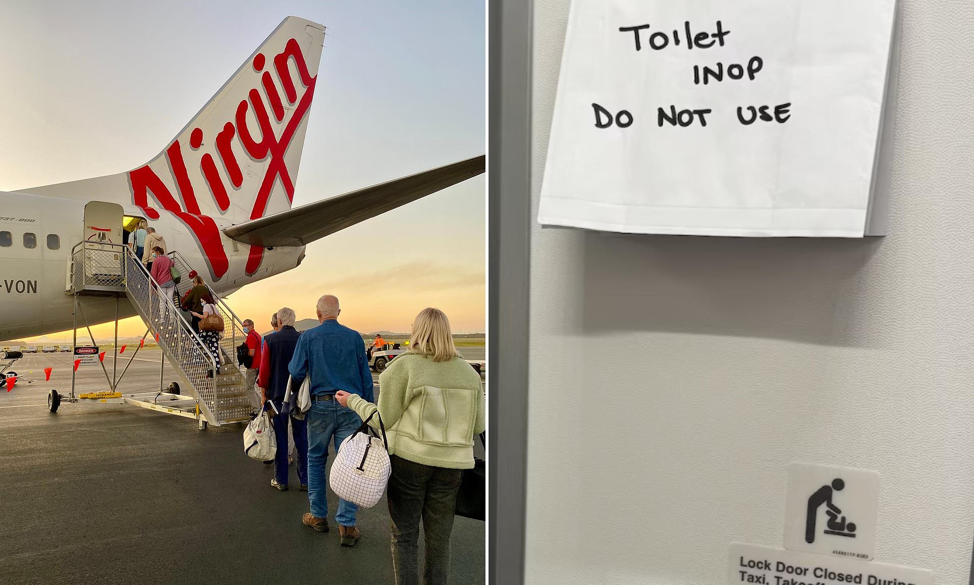 Shocking scenes as Virgin flight from Bali to Australia ends in disaster