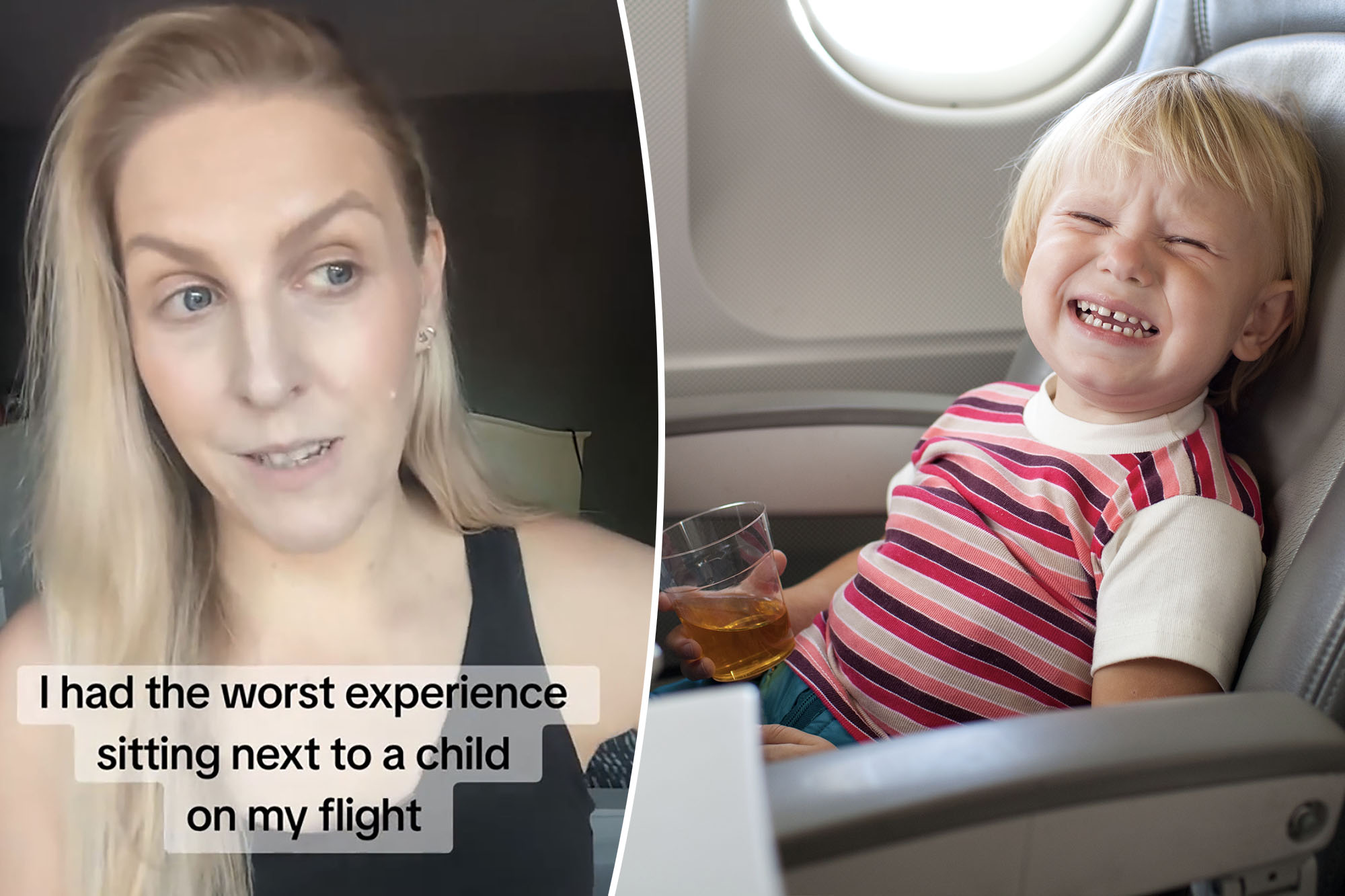 Woman shares ‘worst’ flight ever sitting next to ‘bored’ little boy ...