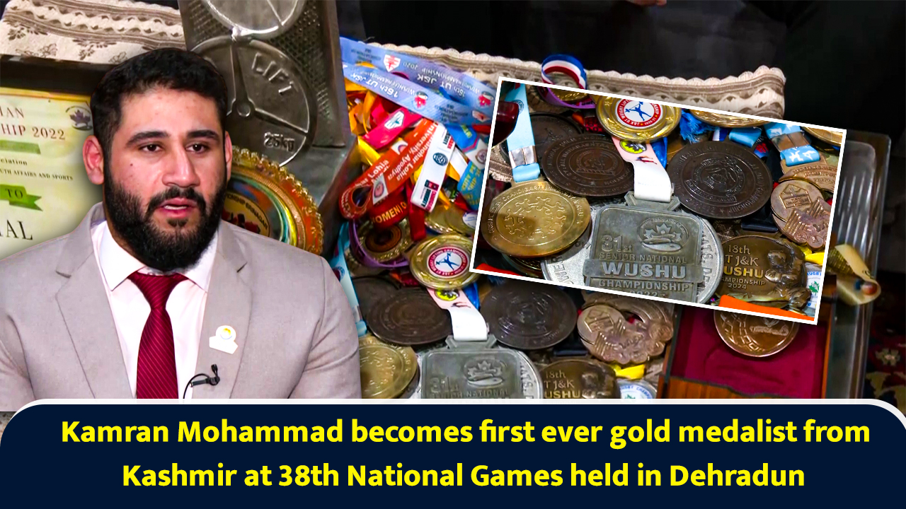 Kamran Mohammad becomes first ever gold medalist from Kashmir at 38th ...