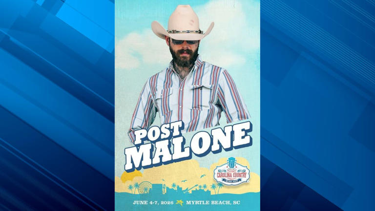 Post Malone coming to Carolina Country Music Fest 2026