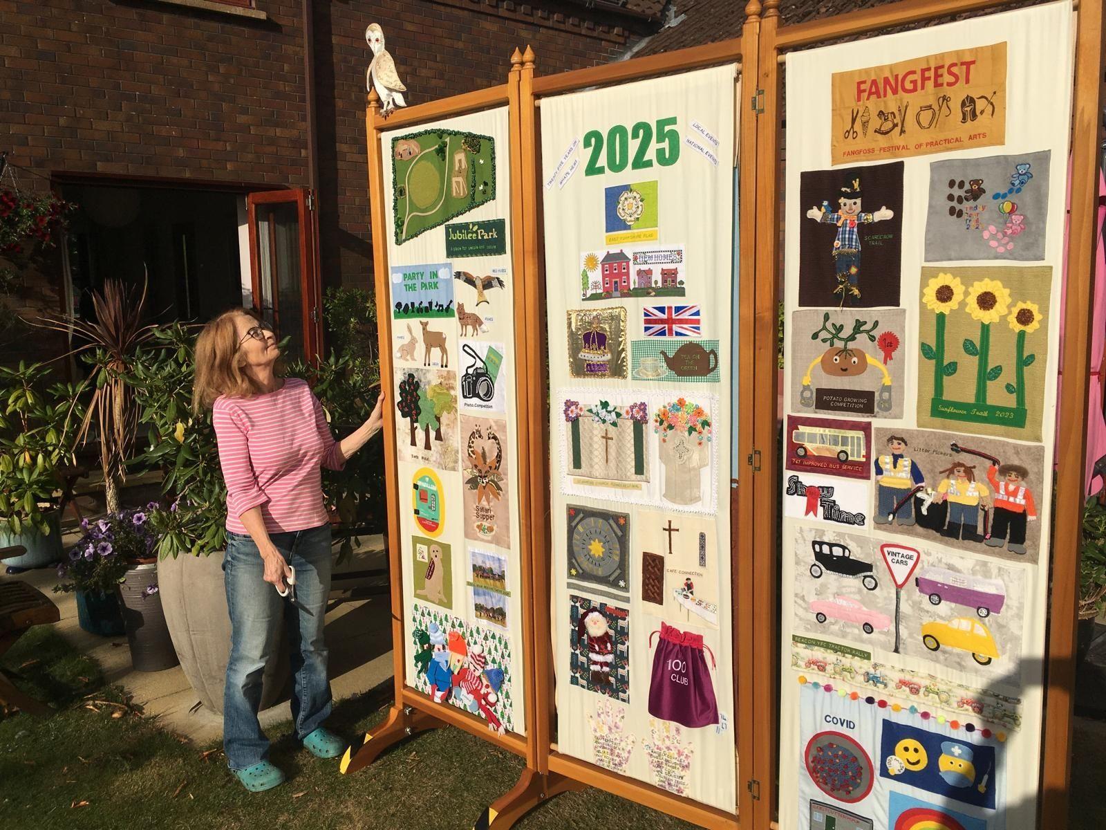 The millennium screen updated for Fangfoss Parish