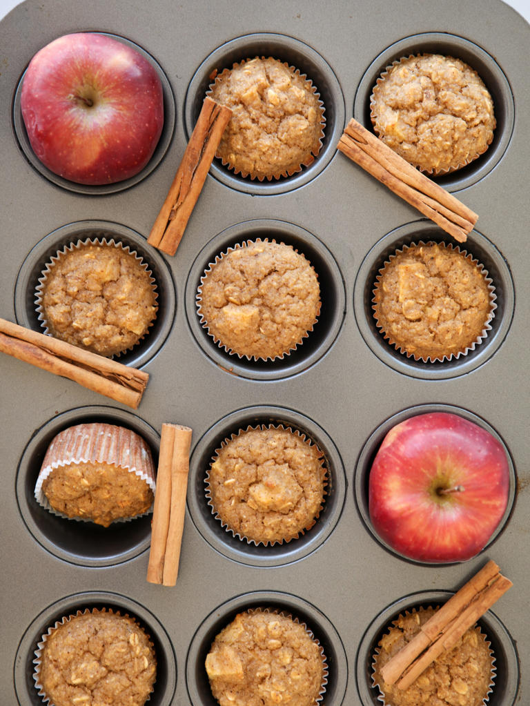 Naturally Sweet Apple Oat Muffins