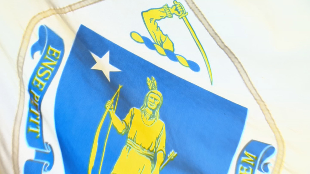 Massachusetts unveiled the finalists for a new state seal, flag and motto