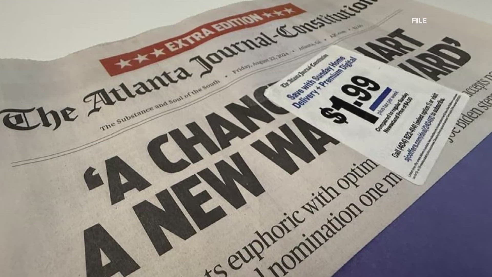 11Alive News: The Take | AJC ending print edition (8/29/25)