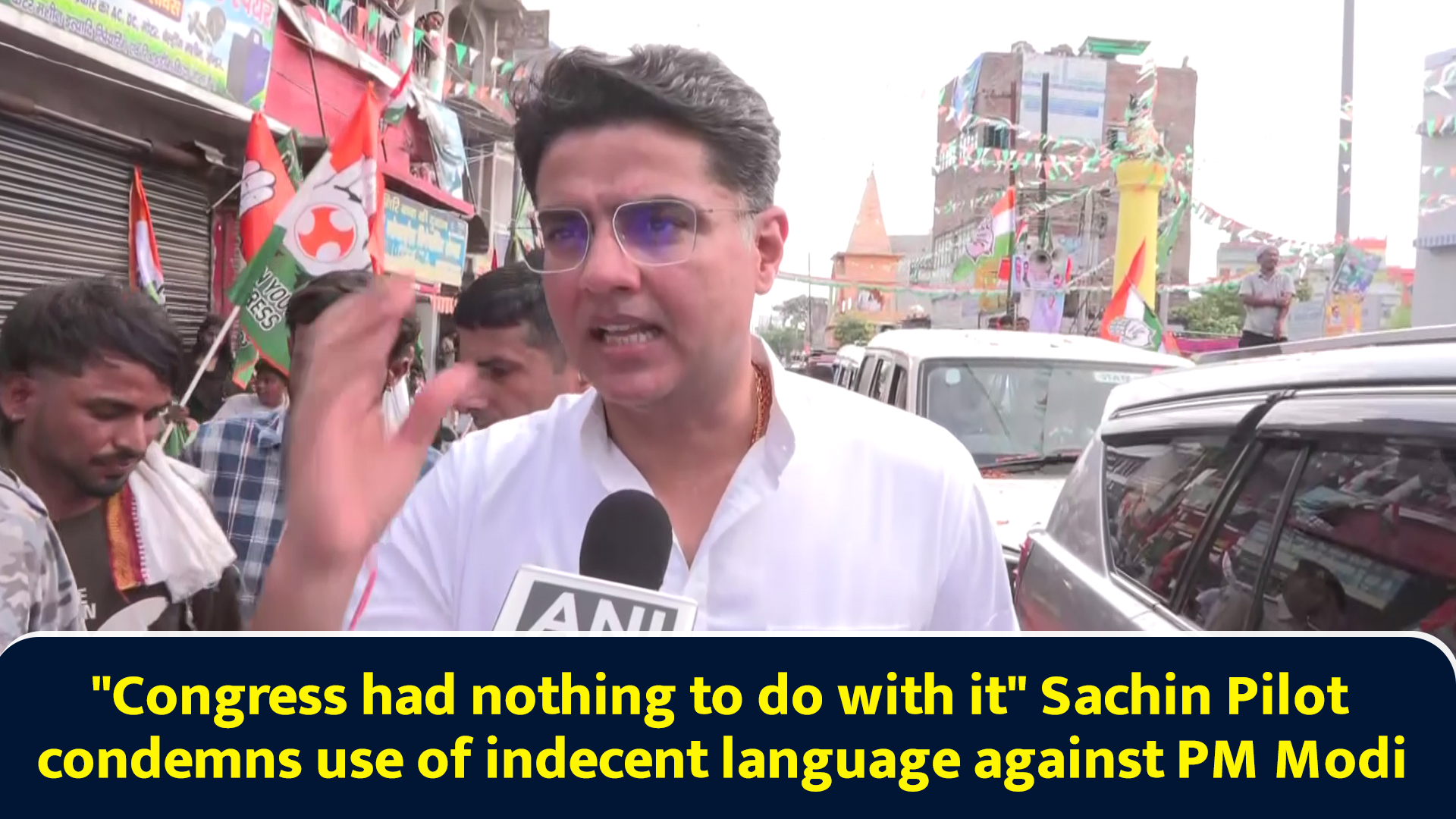"Congress had nothing to do with it" Sachin Pilot condemns use of ...