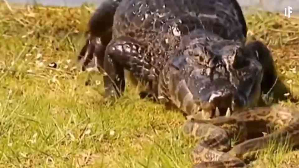 Dans le ventre du serpent géant